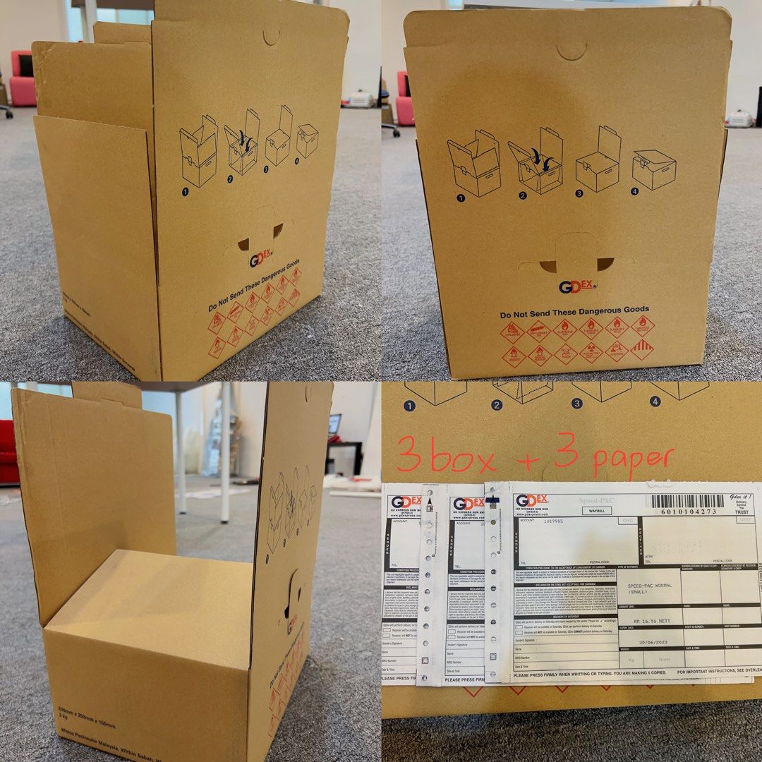 GDEX prepaid sheets with flyer, Everything Else, Others on Carousell