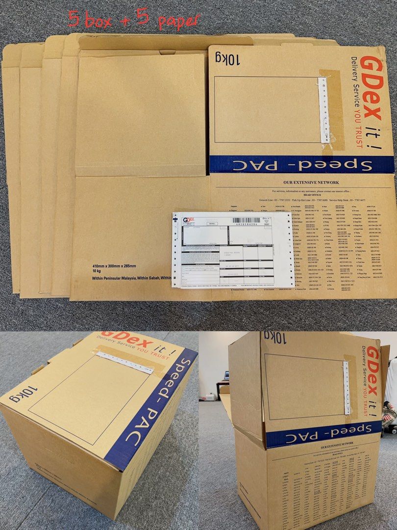 GDEX prepaid sheets with flyer, Everything Else, Others on Carousell