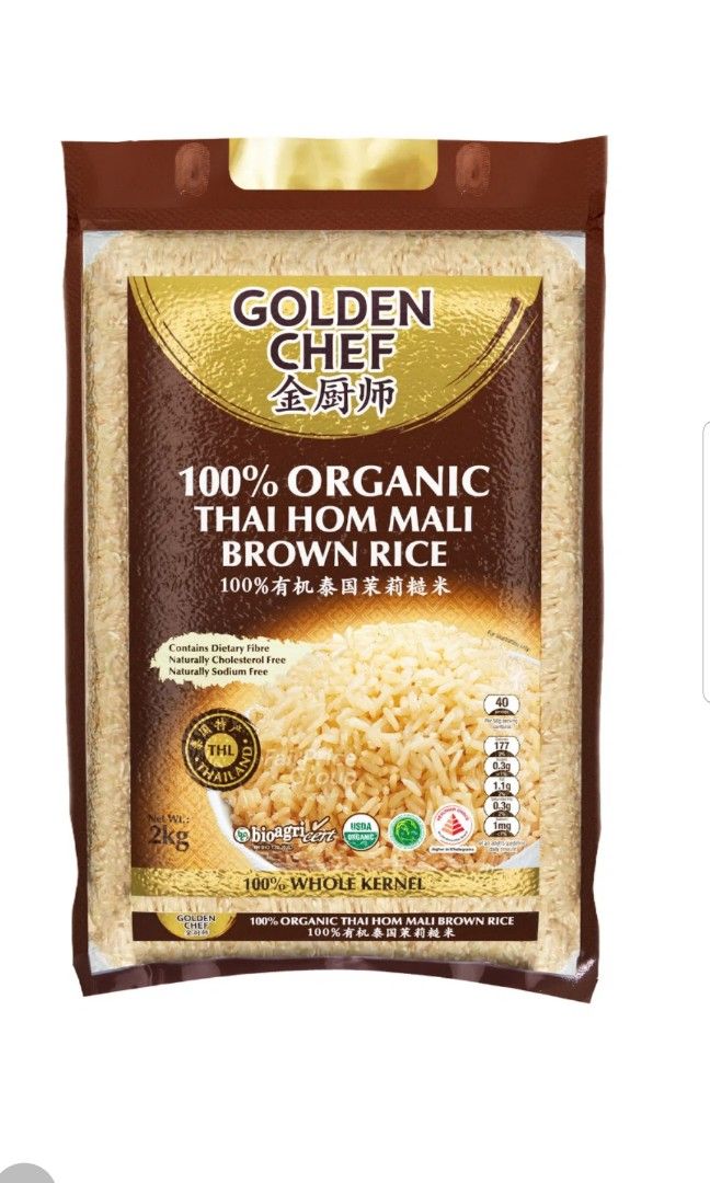 Golden Chef Organic Brown Rice, Food & Drinks, Rice & Noodles on Carousell