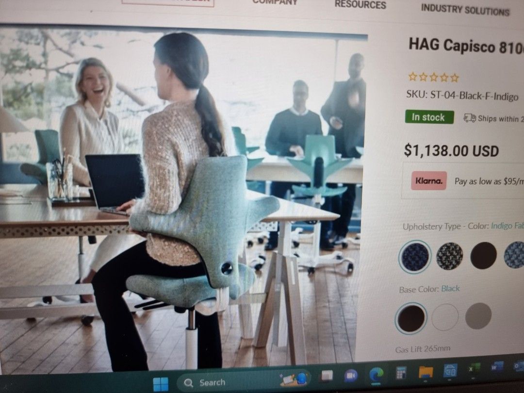 HAG Office Chair Ergonomic, Furniture & Home Living, Furniture, Chairs ...