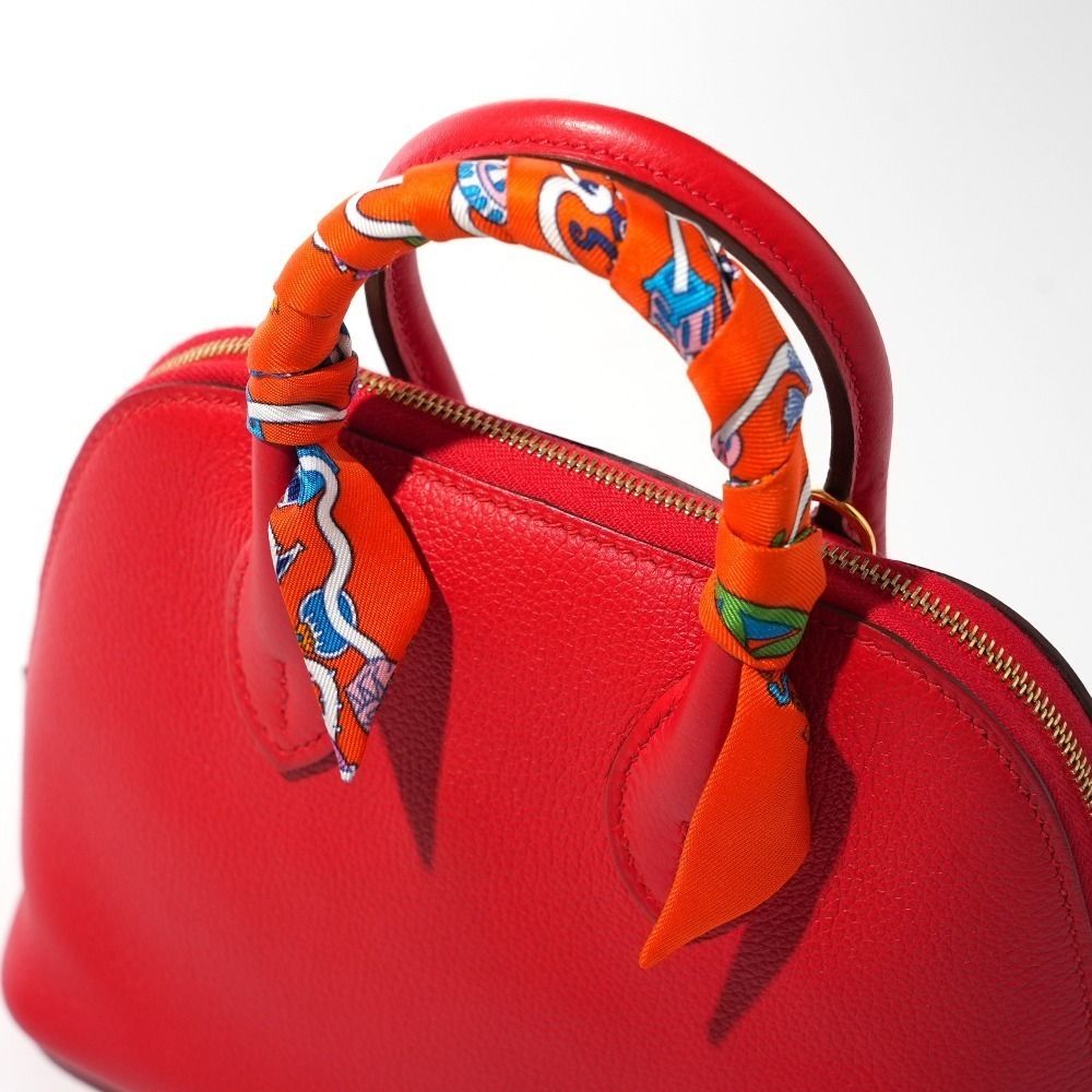 Hermes Mini Bolide 1923 in Evercolor with free Hermes Twilly - Stamp Z ...