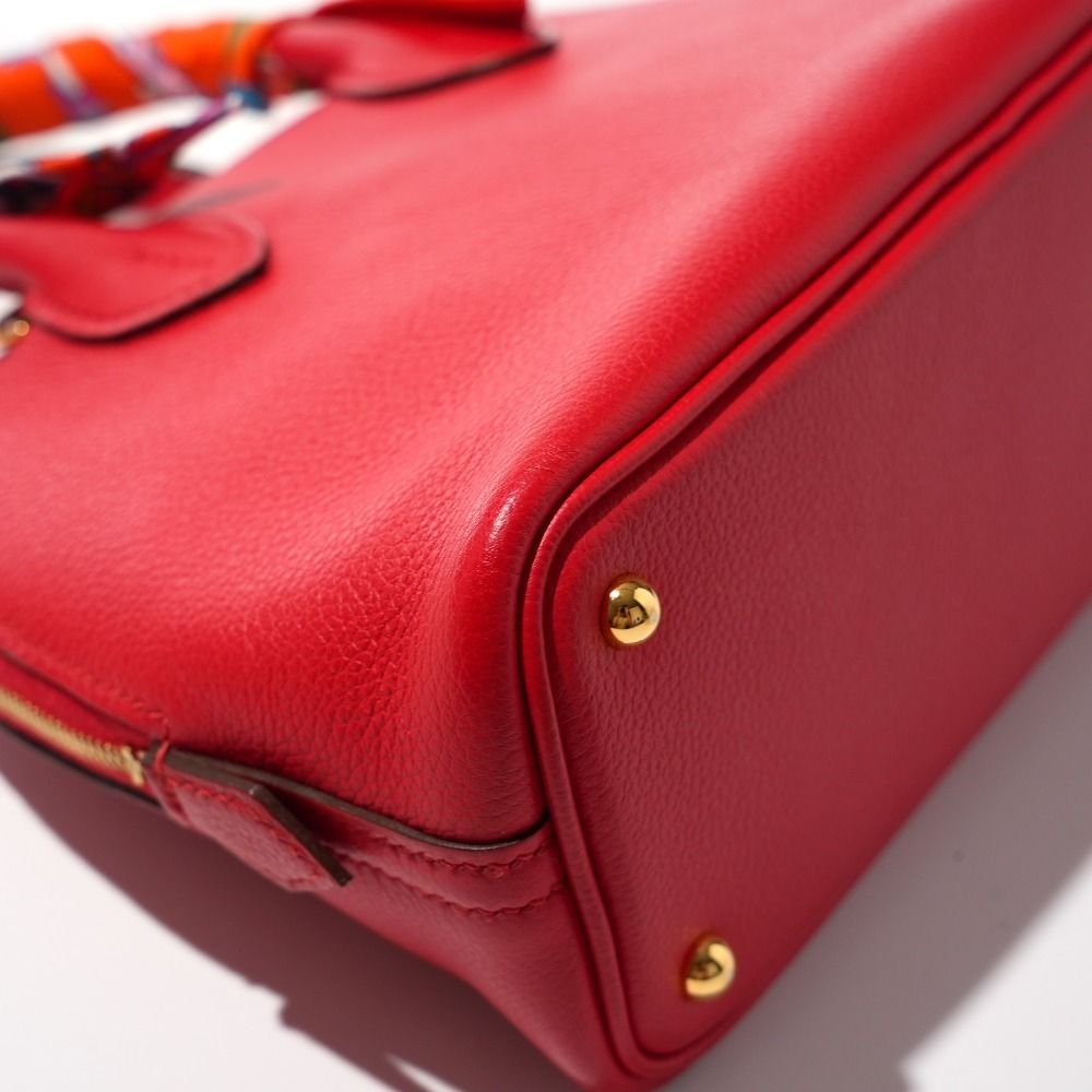 Hermes Mini Bolide 1923 in Evercolor with free Hermes Twilly - Stamp Z ...