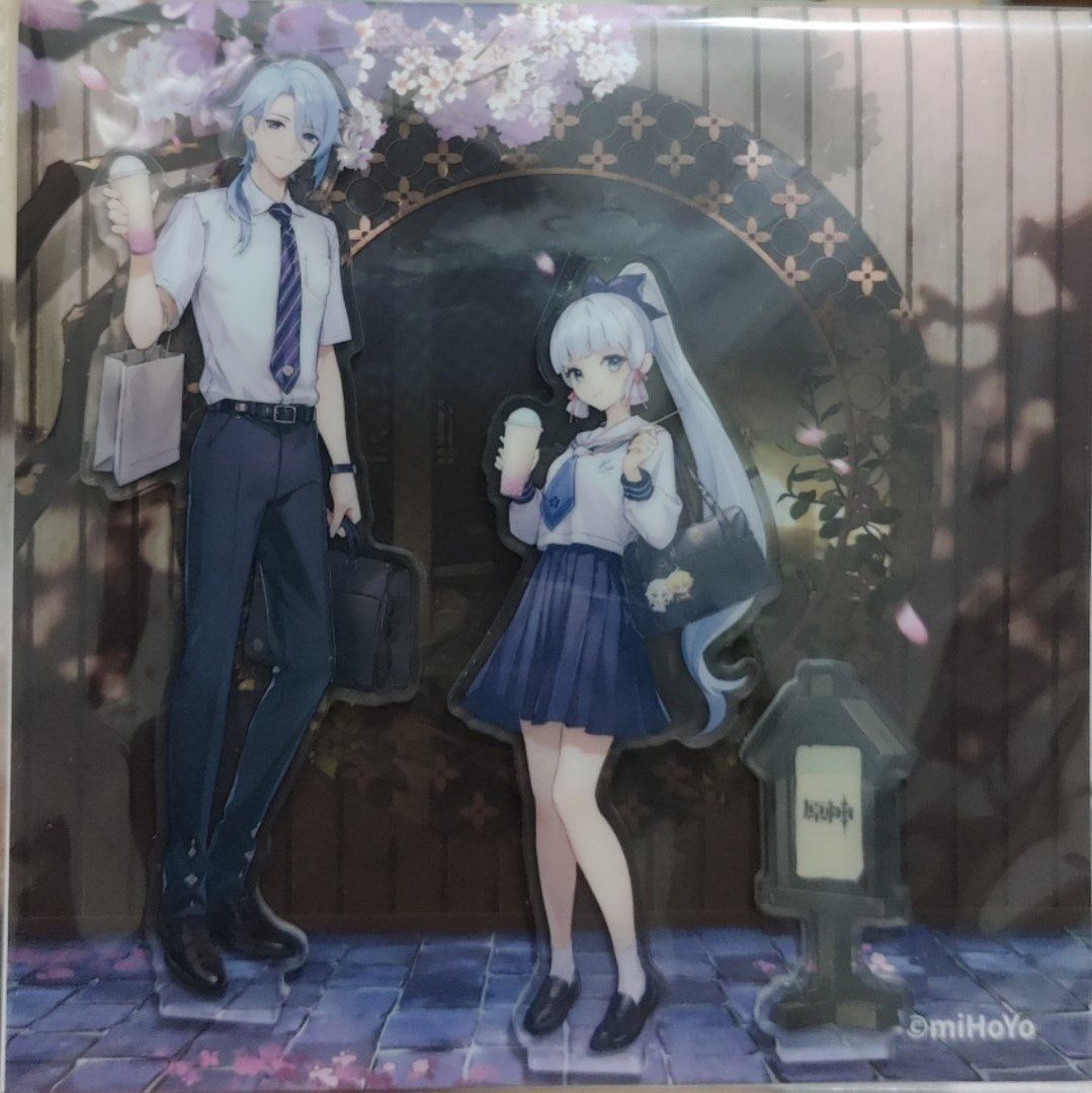 heytea ayato ayaka standee genshin, Hobbies & Toys, Memorabilia & Collectibles, Fan Merchandise ...