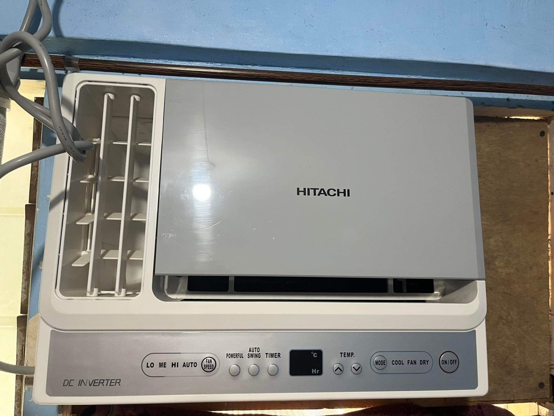 Hitachi Window-type Aircon, Furniture & Home Living, Furniture, Other ...