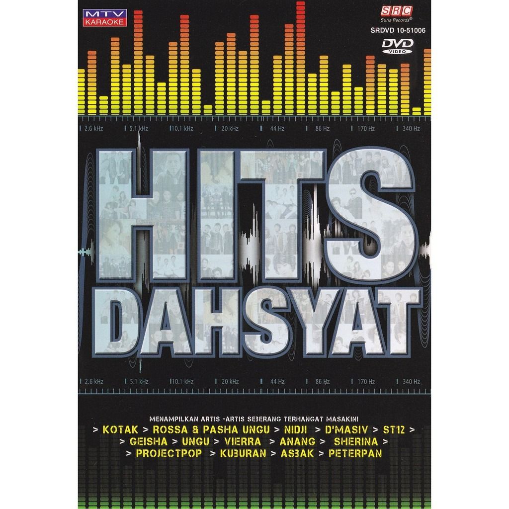 Hits Dahsyat DVD MTV Karaoke Kotak Rossa Pasha Ungu Nidji Original New ...