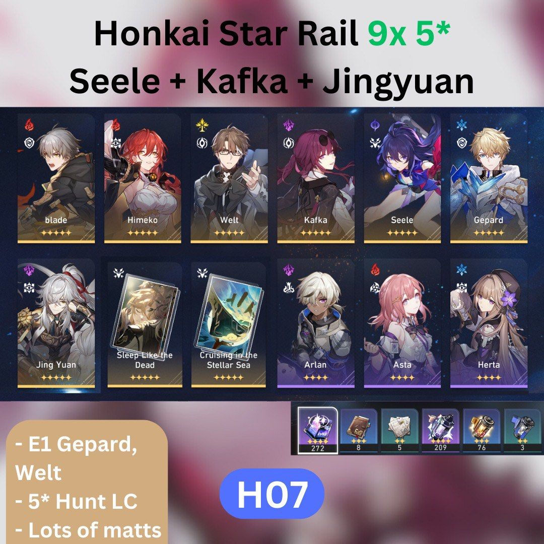 Cheap Honkai Star Rail HSR Account Catalogue [UPDATED 19/8], Video Gaming, Gaming Accessories ...