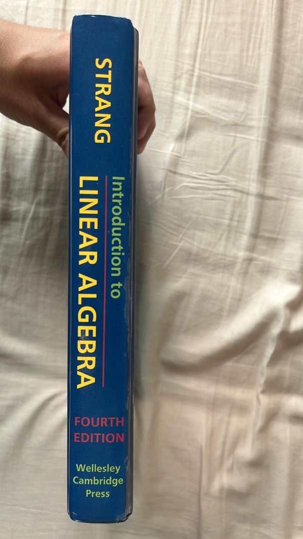 Introduction to Linear Algebra 4th Edition Hardcover (Gilbert Strang), Hobbies & Toys, Books ...
