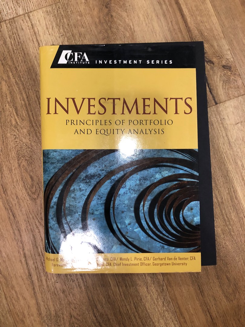 Investment – Principles of Portfolio & Equity Analysis, Hobbies & Toys, Books & Magazines ...