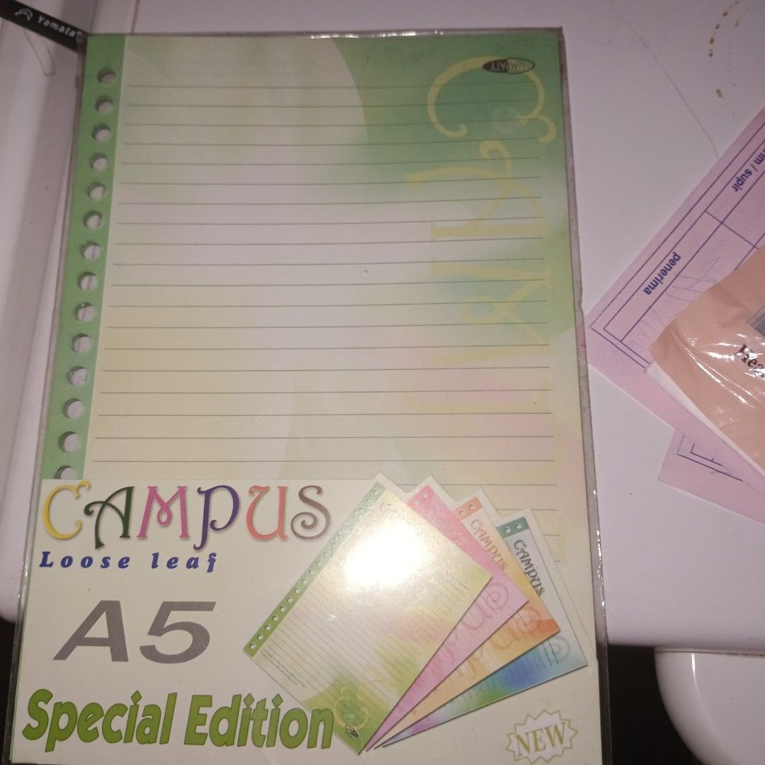 Isi Binder Loosekeaf Polos A4, Buku & Alat Tulis, Alat Tulis di Carousell