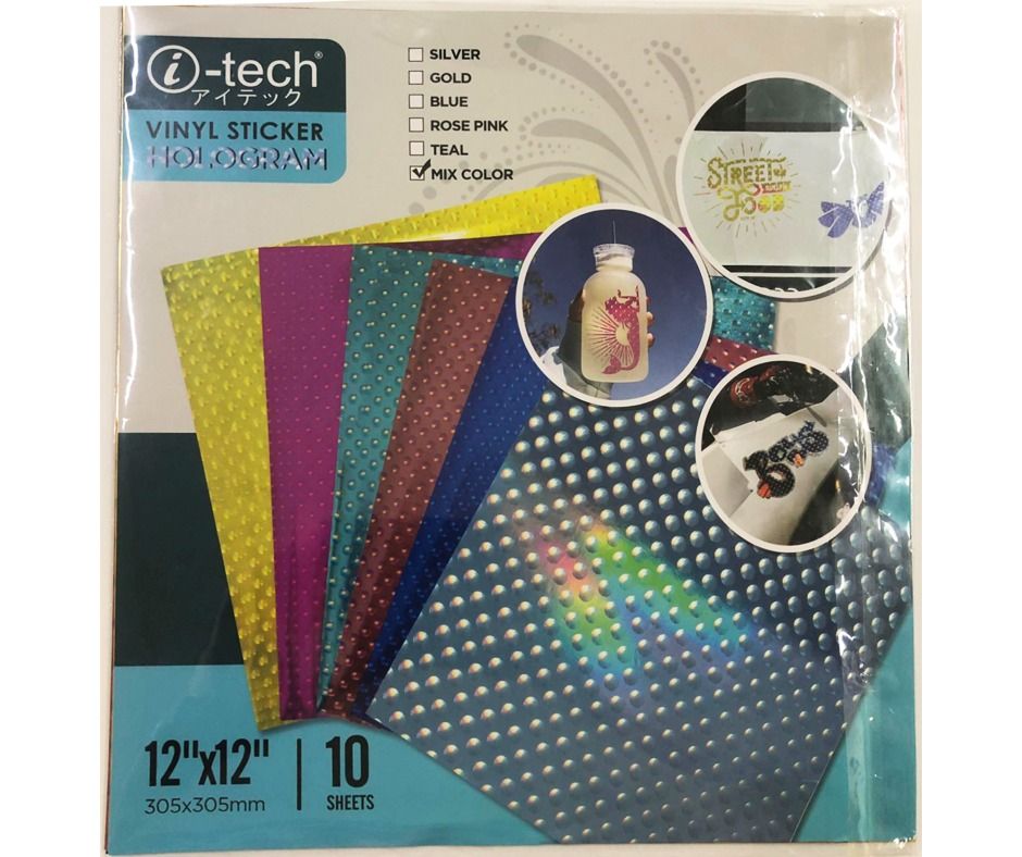 ITECH VINYL STICKER GLITTERIZED AND HOLOGRAM ( NEW PRODUCT ), Hobbies ...