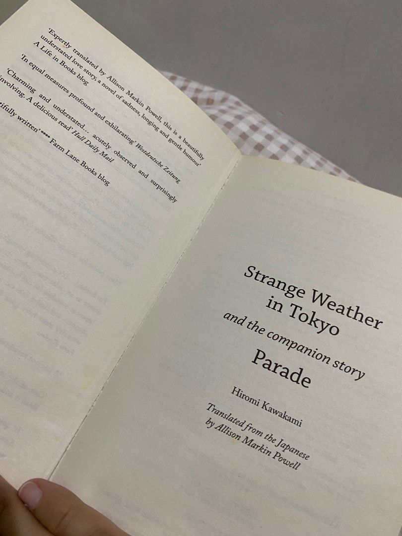 Japanese books/ Strange Weather in Tokyo by Hiromi Kawakami, Hobbies ...
