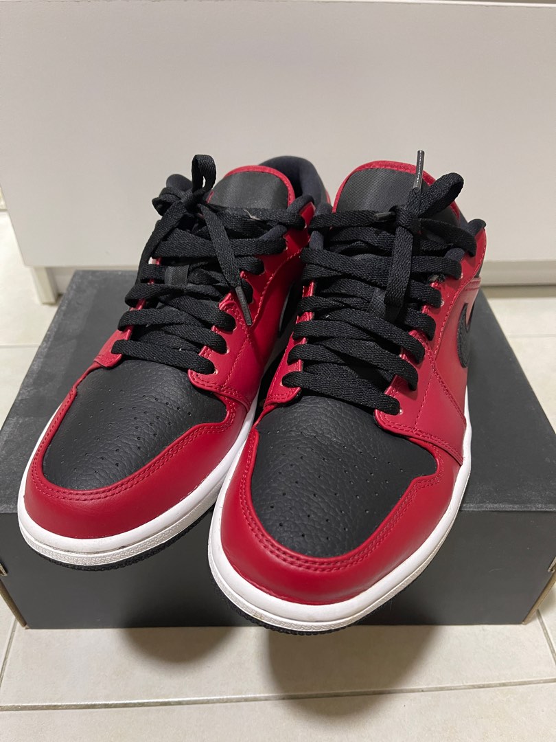 Jordan 1 low reversed bred, Men's Fashion, Footwear, Sneakers on Carousell