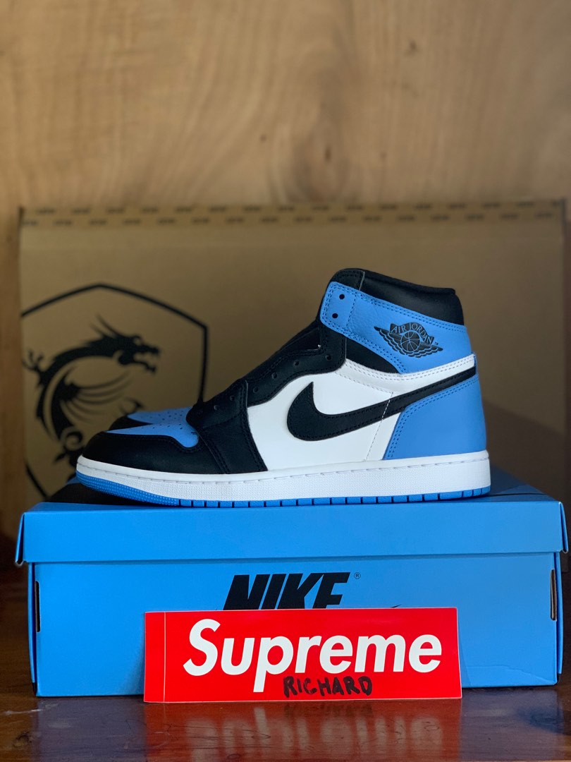 Jordan 1 Retro High OG UNC Toe, Men's Fashion, Footwear, Sneakers on ...