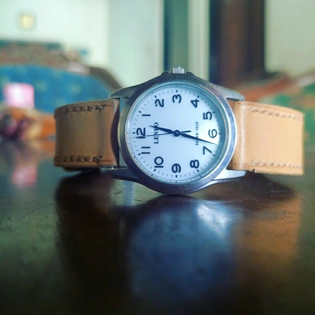 Jp0028 Jam tangan LENEO Solartech, Fesyen Pria, Jam Tangan di Carousell