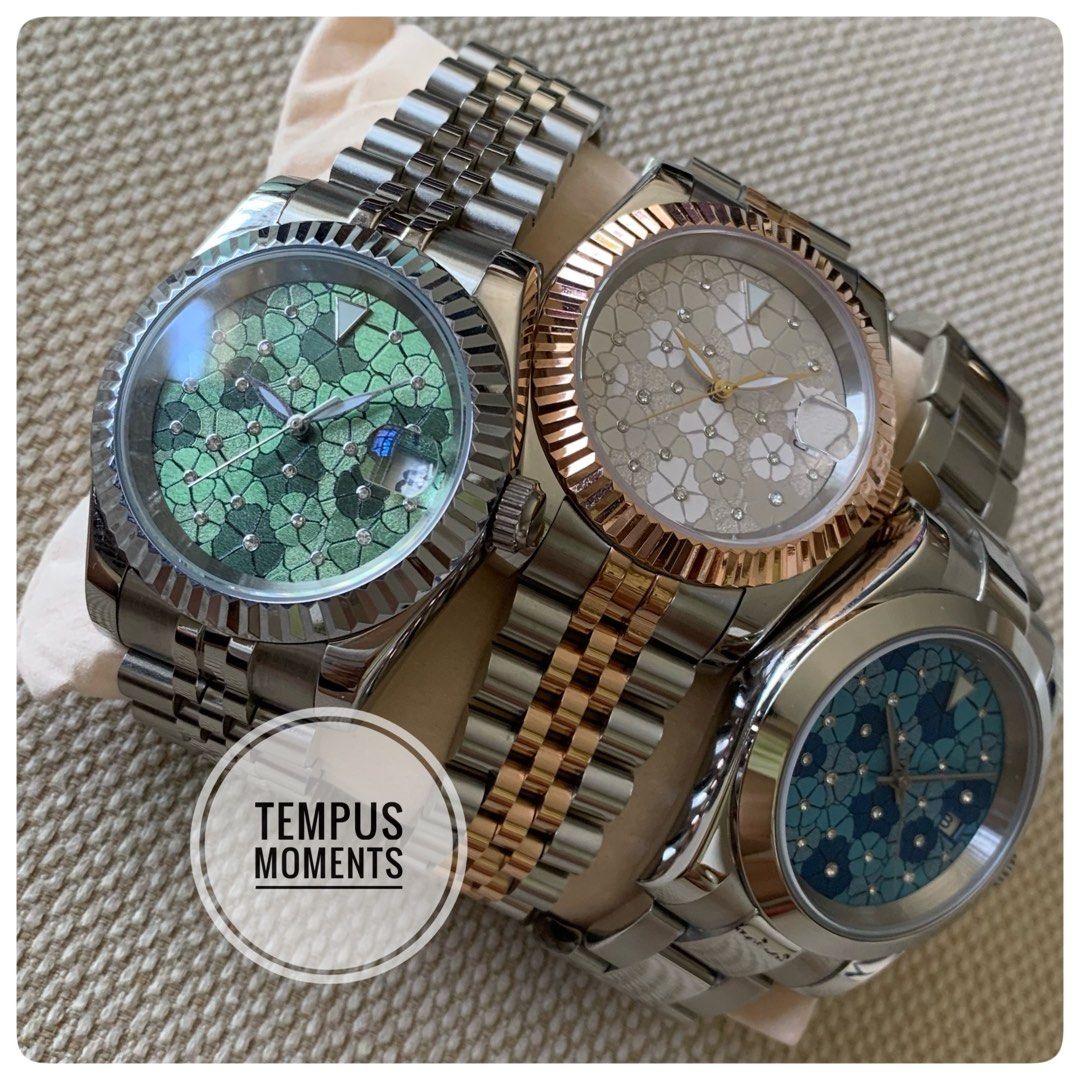 Jubilee Datejust Flower Petals custom build watch - Seiko mod, Luxury ...