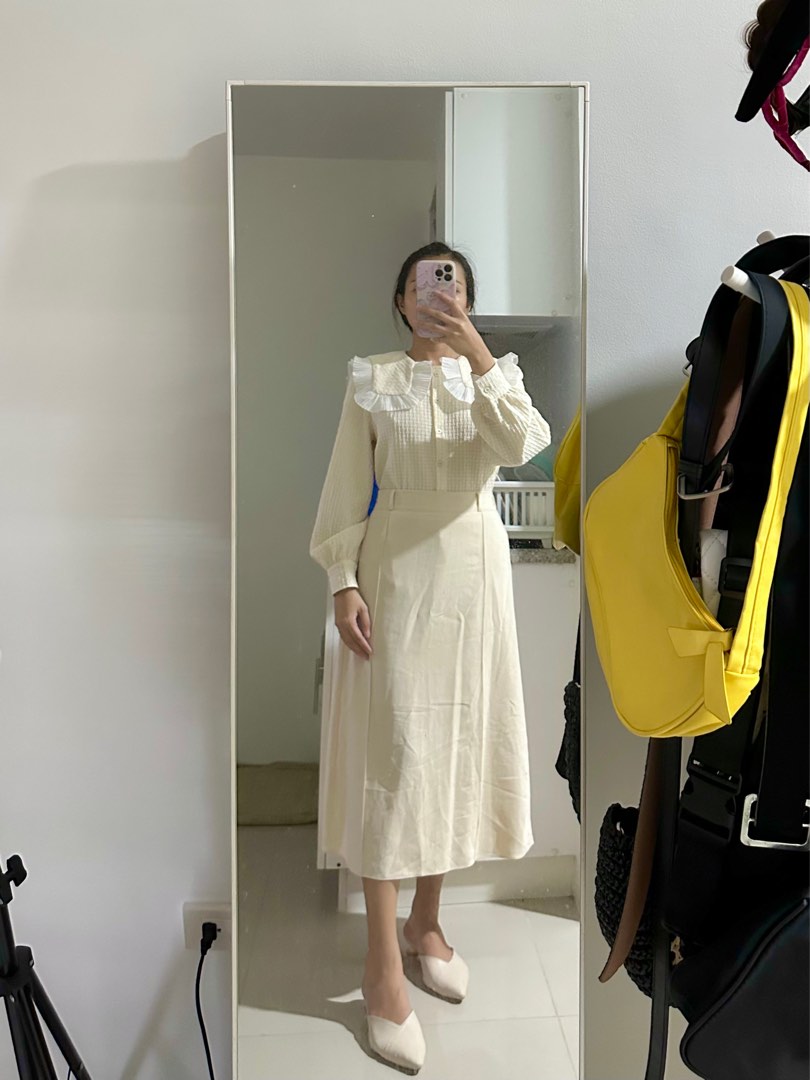 Korean Set OOTD (Longsleeves and maxi skirt), Women's Fashion, Dresses ...