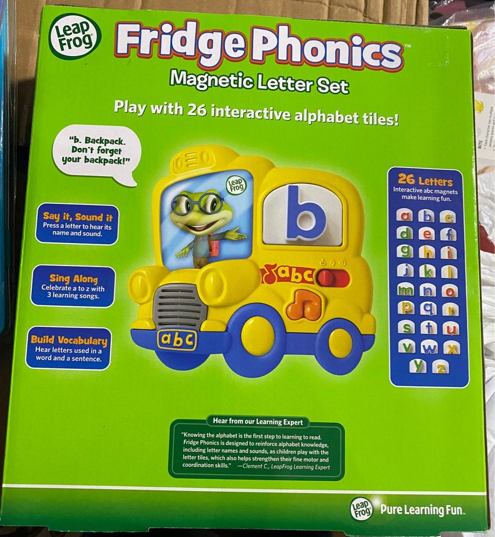 LeapFrog Fridge Phonics Magnetic Letter Set, Babies & Kids, Infant ...