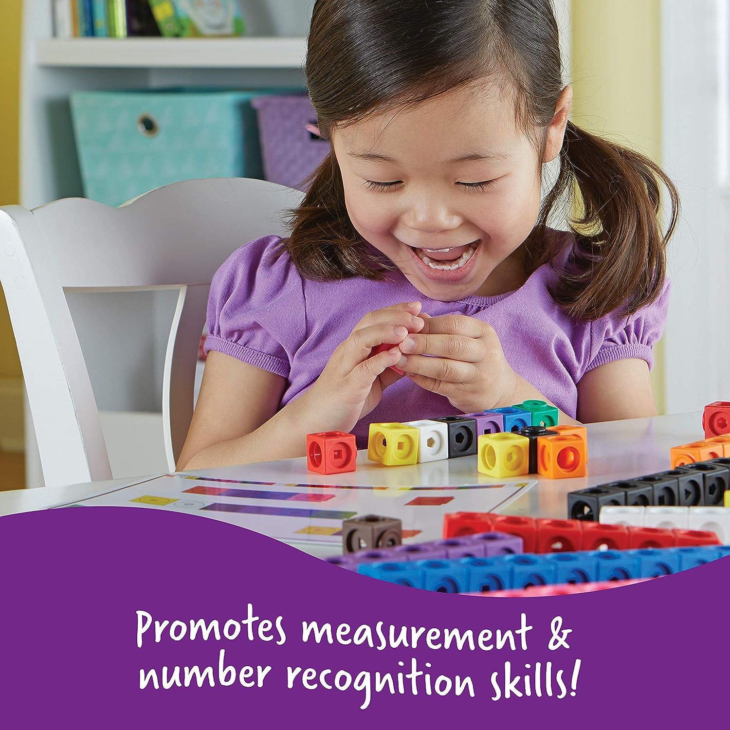 Learning Resources LER4286 Mathlink Cubes Early Math Activity Set (115 ...