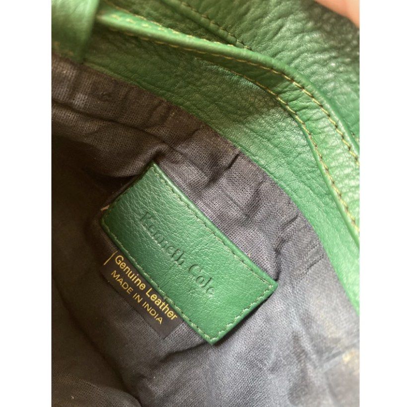 Leather Kenneth Colo Green Sling bag on Carousell