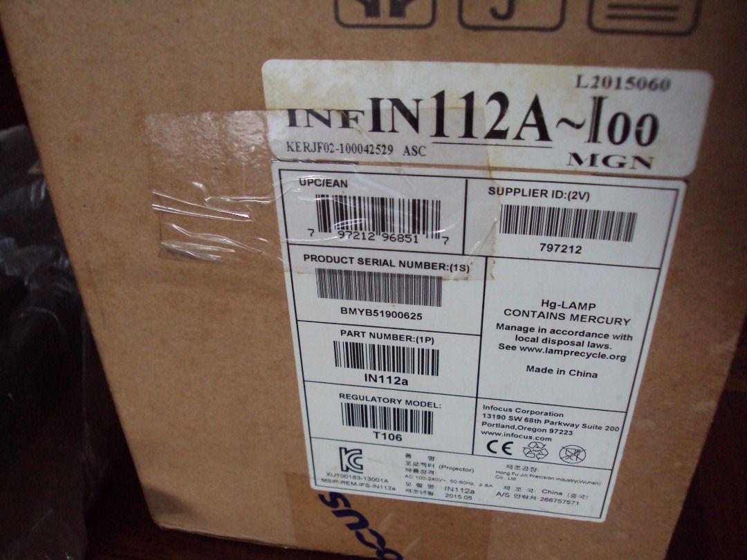 LED Projector InFocus IN 112A, Computers & Tech, Office & Business ...