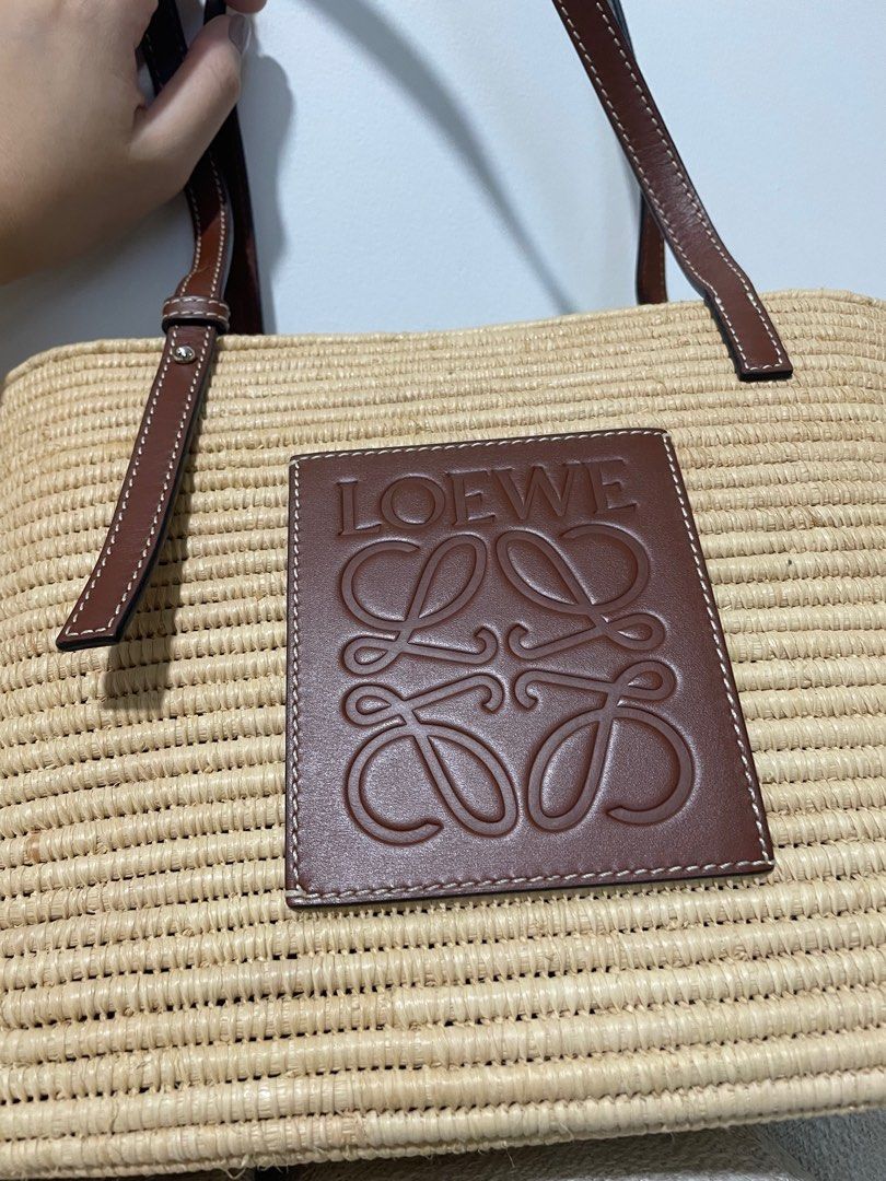 Loewe Straw Basket Bag, Luxury, Bags & Wallets on Carousell