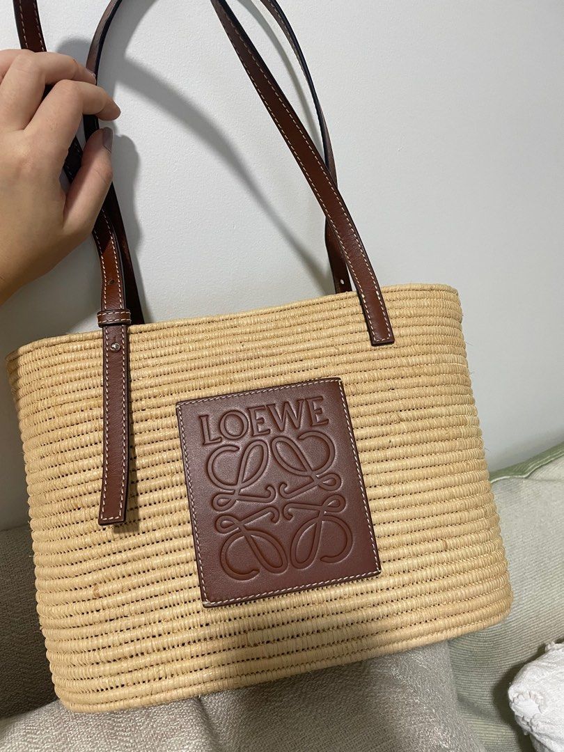 Loewe Straw Basket Bag, Luxury, Bags & Wallets on Carousell