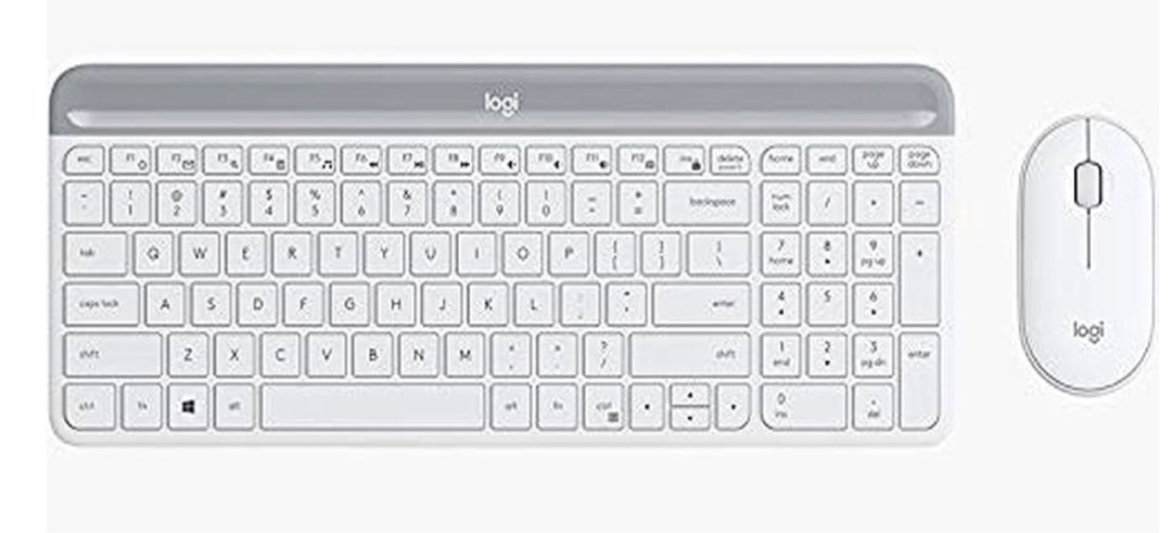 Logitech MK470 wireless keyboard & mouse (white), Computers & Tech ...