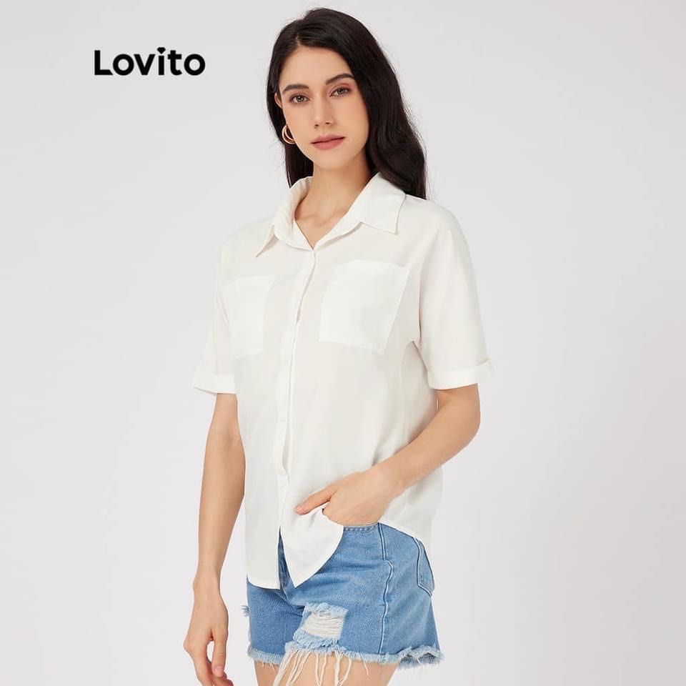 Lovito White Polo on Carousell