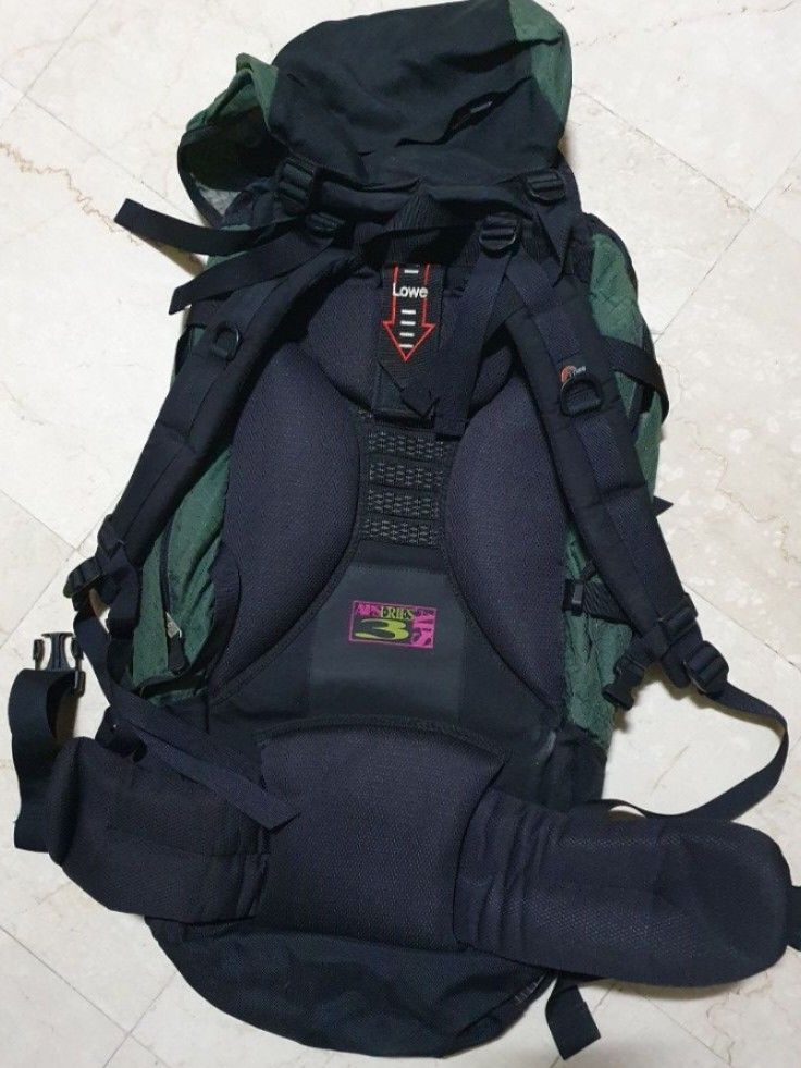 LOWE Alpine 65L+15L Backpack air cooled Back system, top plus 2 side zip access, Men's Fashion ...