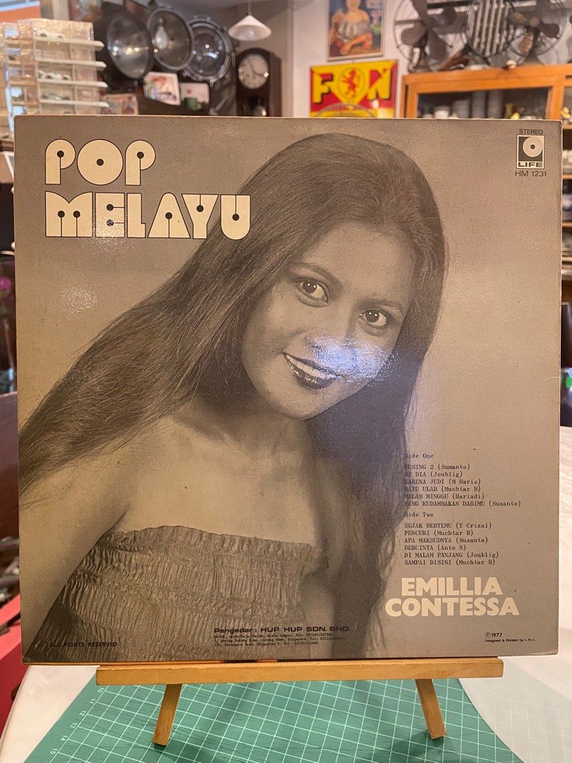 Lp Emillia Contessa - Pop Melayu, Hobbies & Toys, Music & Media, Vinyls ...