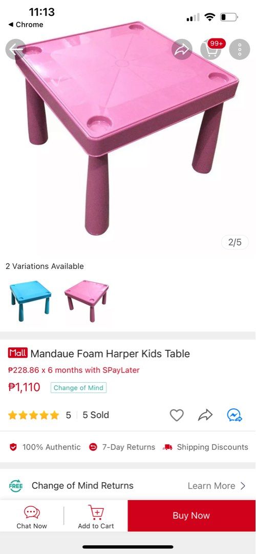 Mandaue Foam Harper Kids table on Carousell