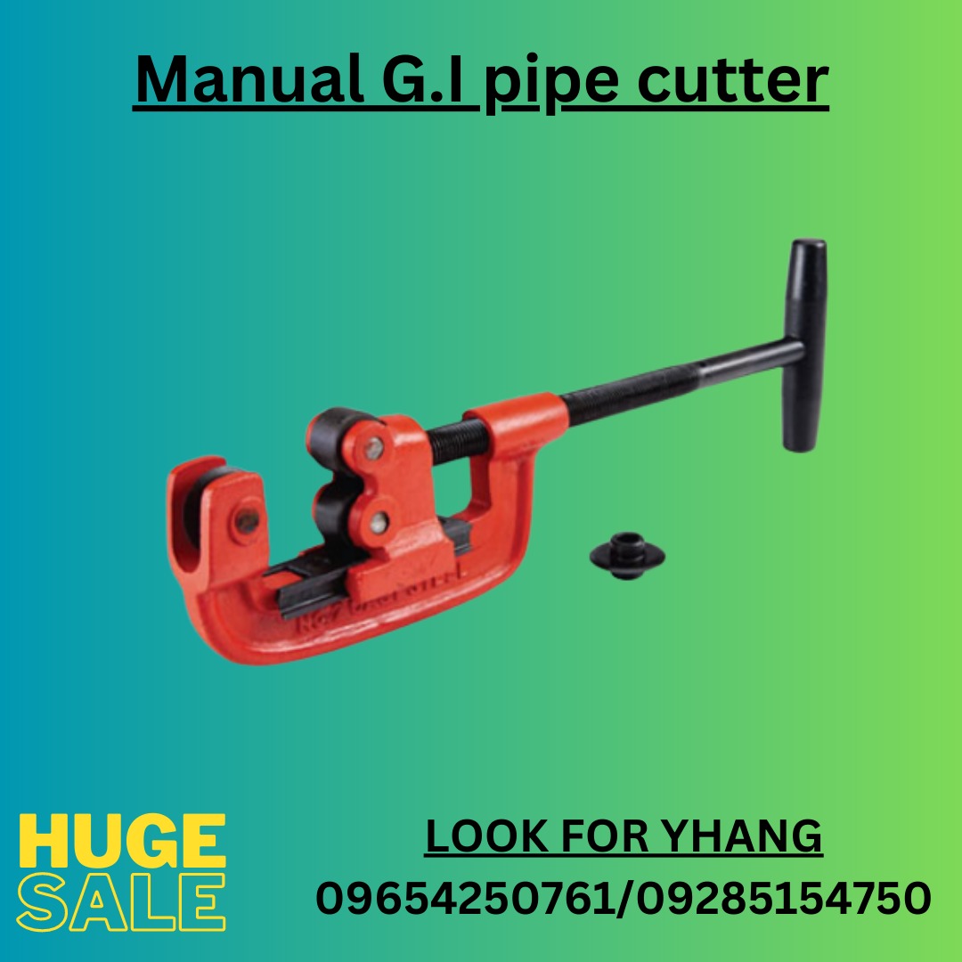Manual G.I pipe cutter, Commercial & Industrial, Construction Tools ...