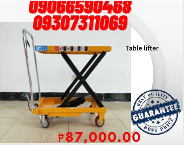 manual Table Lifter Manual Lift Table 2000kg x 1000mm, Commercial ...