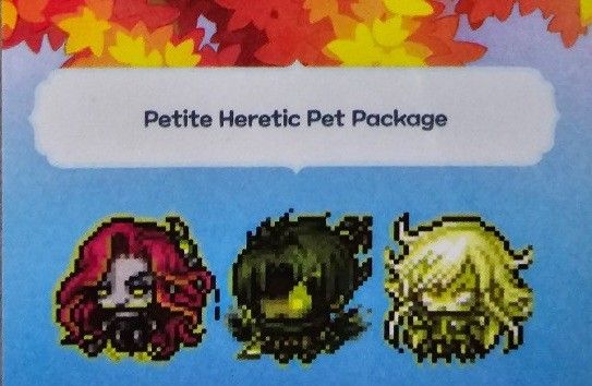 MapleSEA Permanent Petite Heretic Pet Set (1 day left), Video Gaming ...
