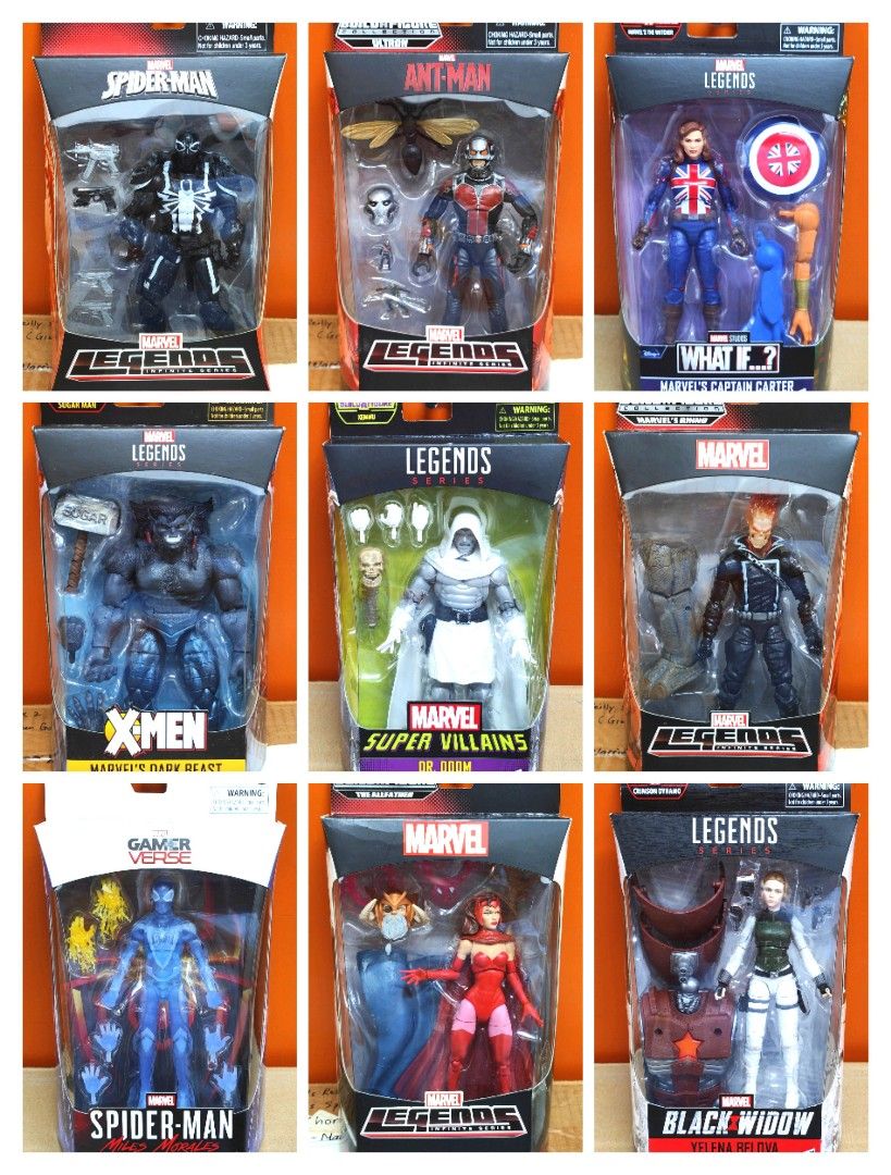 Marvel Legends Agent Venom, Ant-Man, Captain Carter, Dark Beast, Dr ...