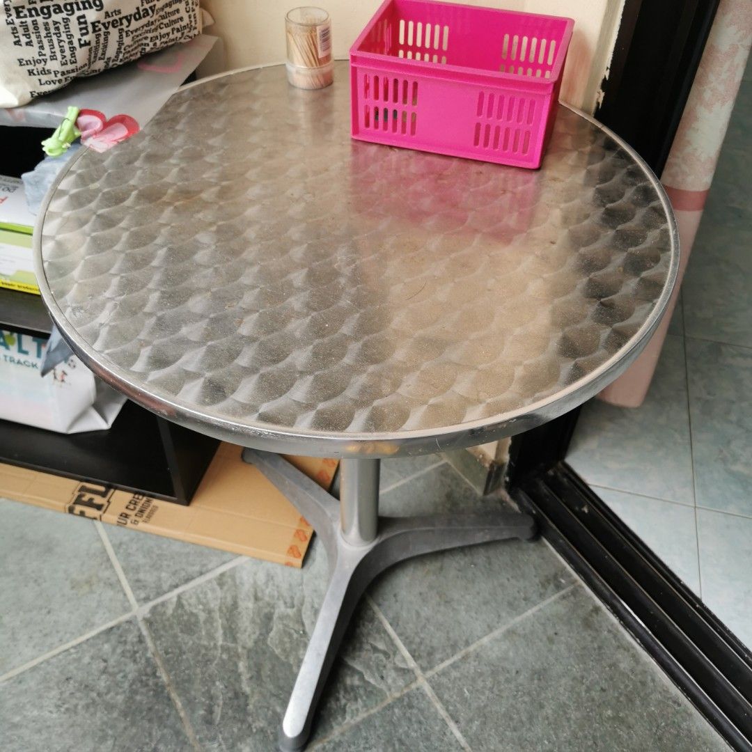 Metal Round Table, Furniture & Home Living, Furniture, Tables & Sets on ...