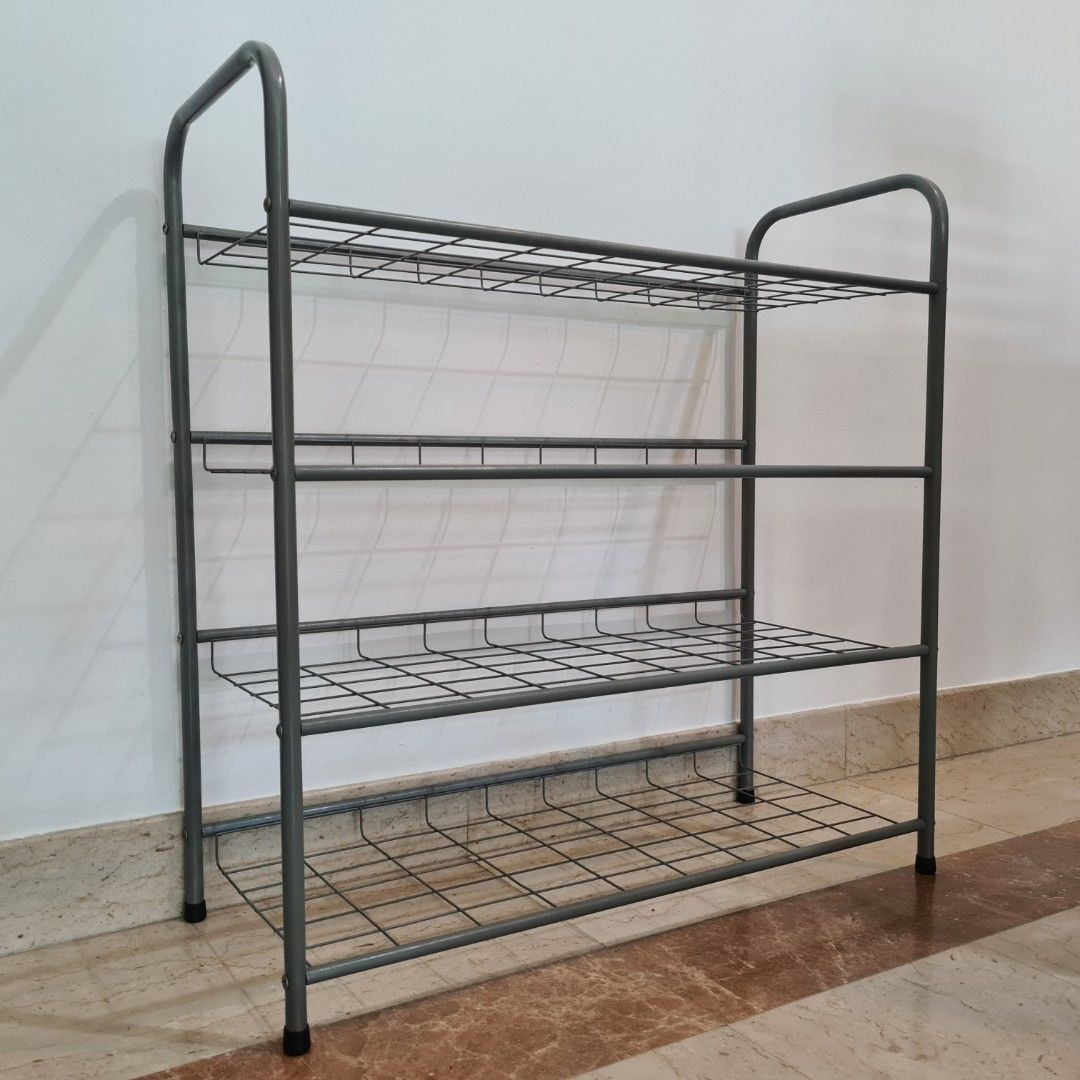 Metal shoe rack, Furniture & Home Living, Furniture, Shelves, Cabinets ...