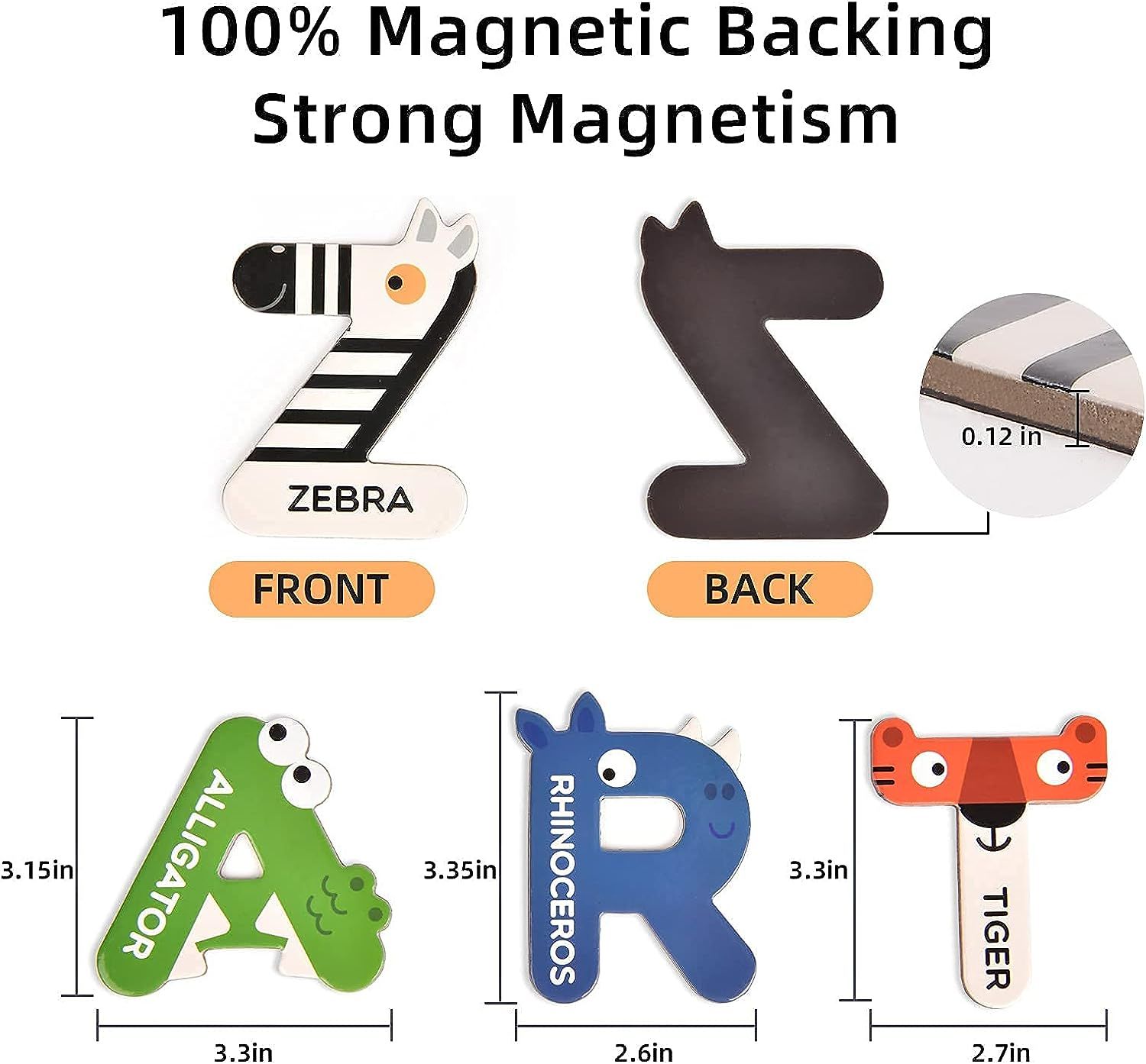 Mideer Magnetic Letters and Numbers for Toddlers,ABC Learning Tools ...