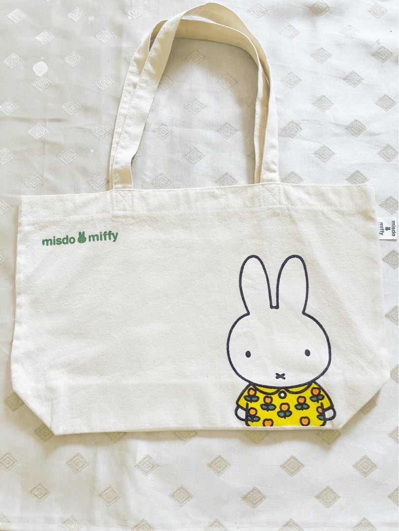 Miffy cotton tote bag, Women's Fashion, Bags & Wallets, Tote Bags on ...