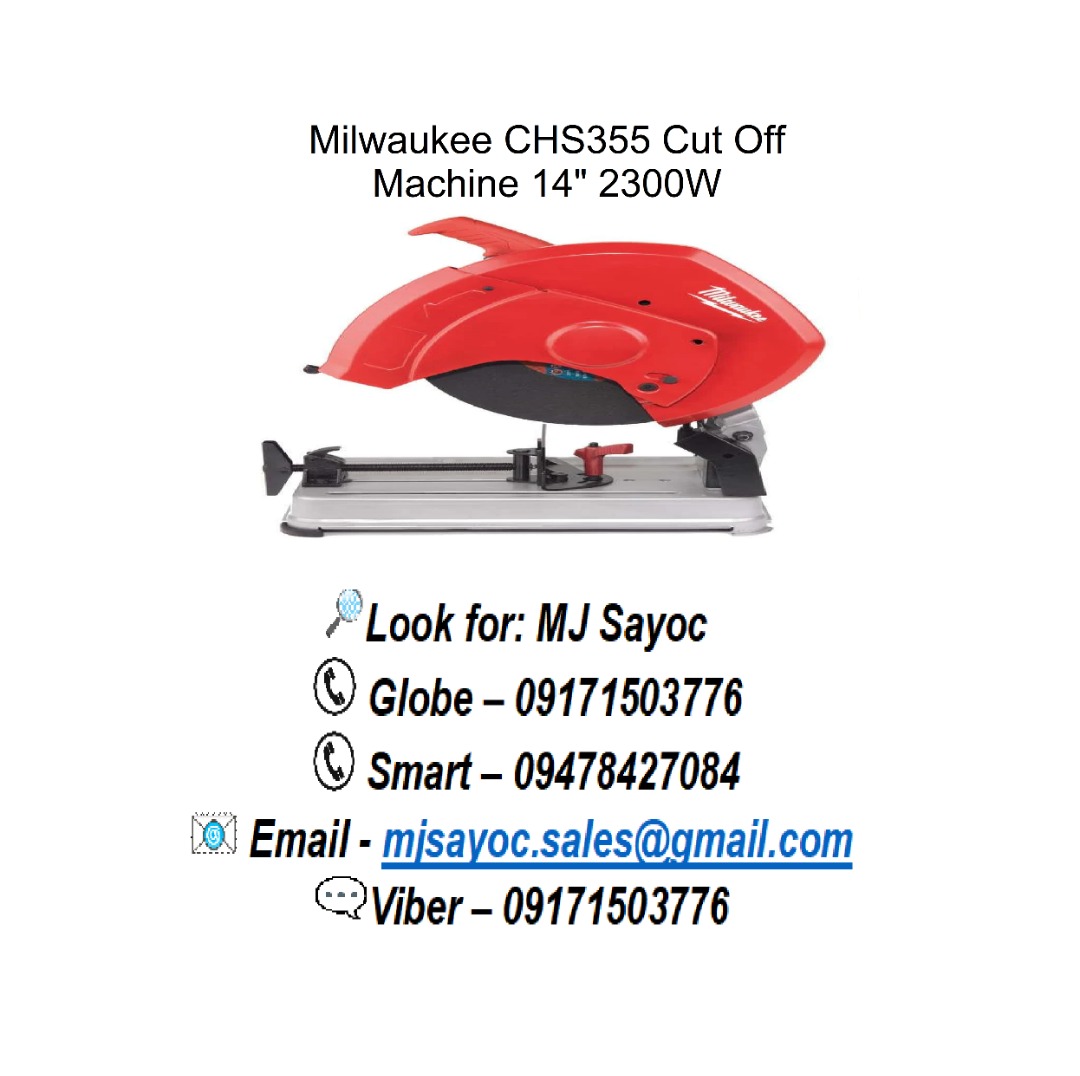 Milwaukee CHS355 Cut Off Machine 14" 2300W, Commercial & Industrial ...