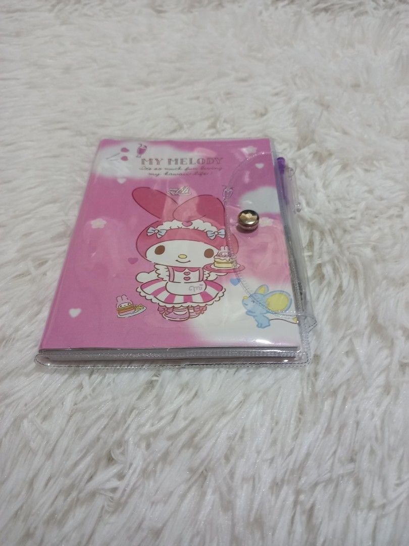 Mini Notebook with pen (My Melody/Pink) on Carousell