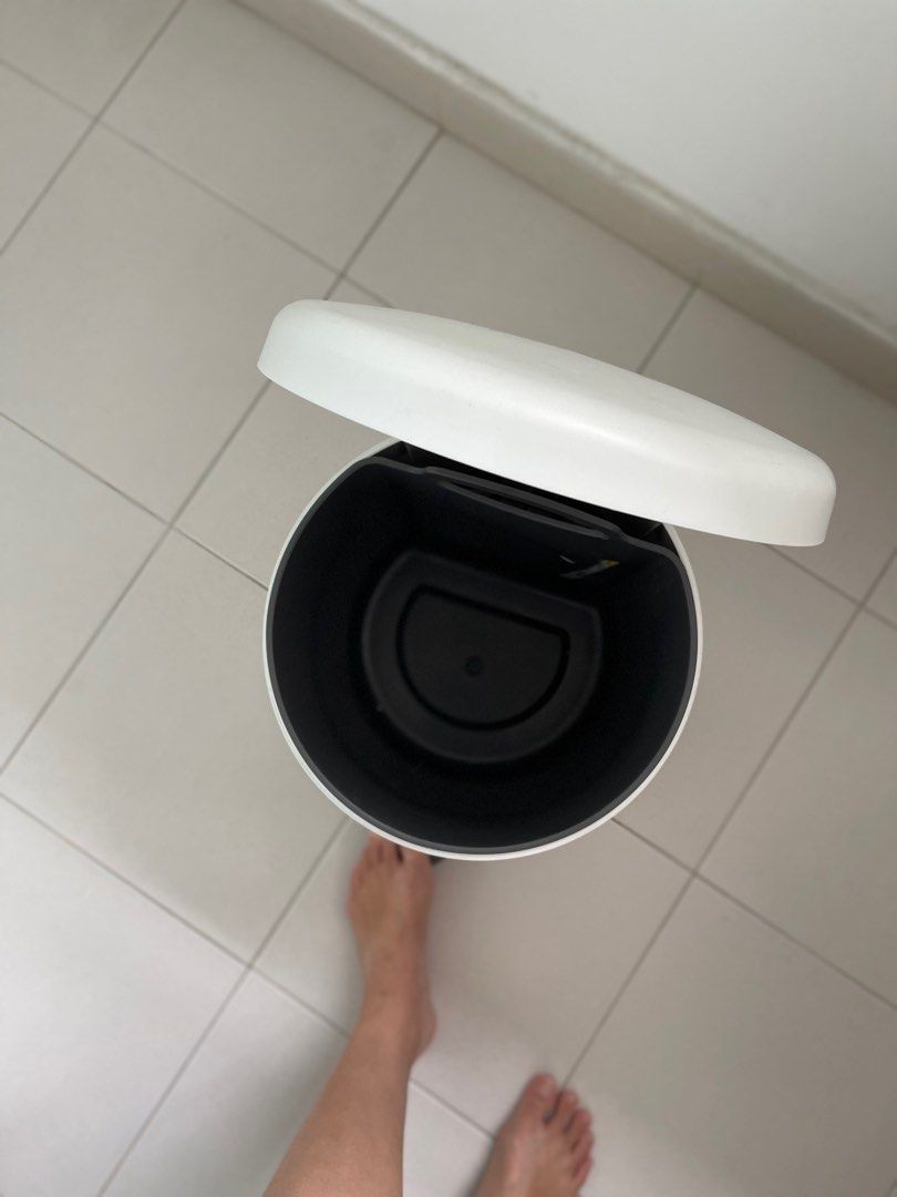 Minimalist White Ikea Dustbin/ Trashbin, Furniture & Home Living, Home ...
