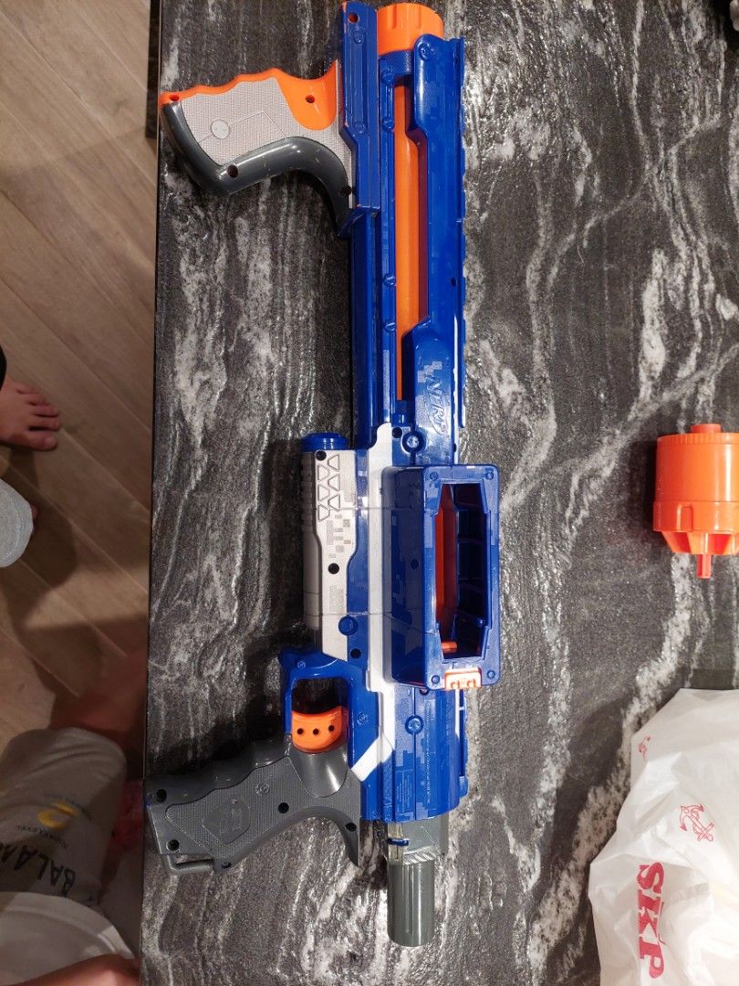 Modded Nerf Rampage + OMW kit, Hobbies & Toys, Toys & Games on Carousell