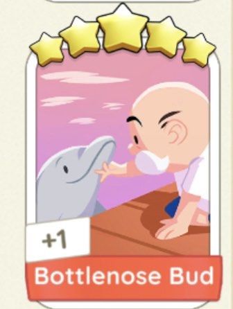 Monopoly go Bottlenose bud, Hobbies & Toys, Toys & Games on Carousell