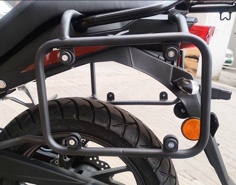 Motorcycle Side Box Rack, Motorcycles, Motorcycle Accessories on Carousell
