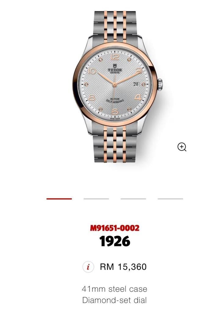 MSKL JOHAN TUDOR 1926 Rose Gold Steel 41mm Diamond Arabic Dial New 2023 ...