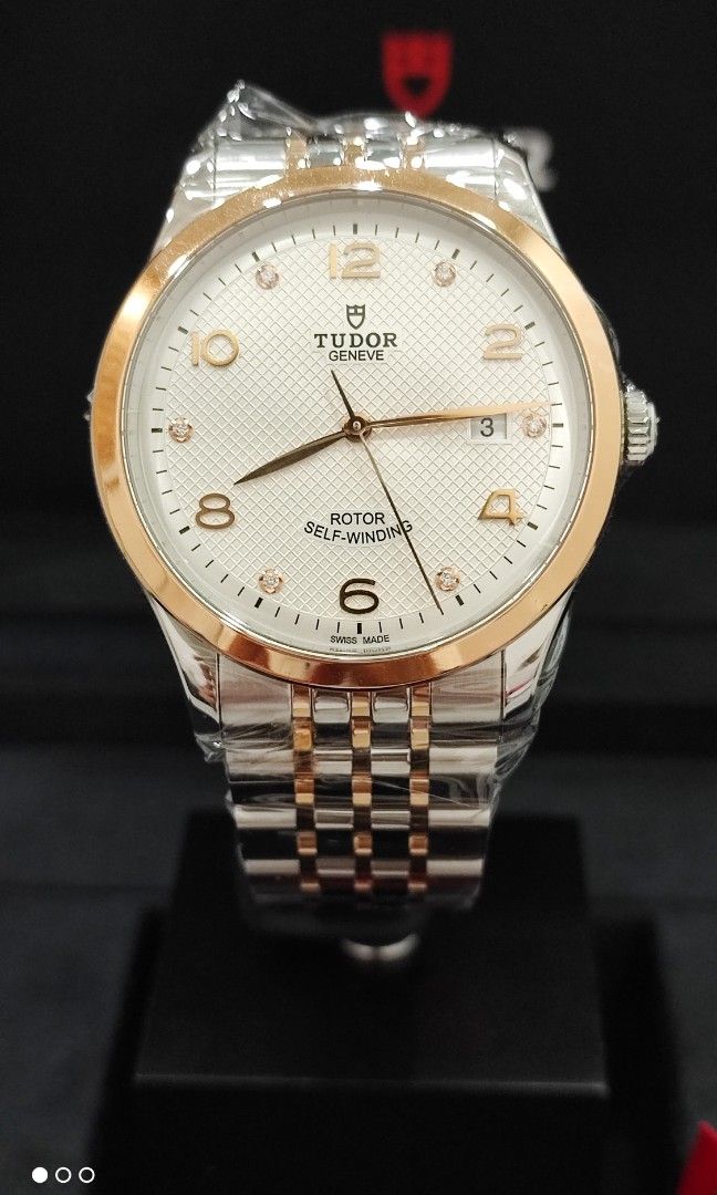 MSKL JOHAN TUDOR 1926 Rose Gold Steel 41mm Diamond Arabic Dial New 2023 ...