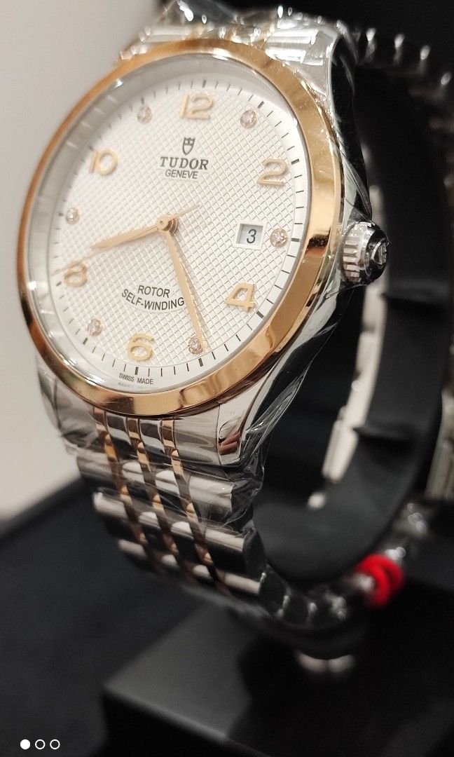 MSKL JOHAN TUDOR 1926 Rose Gold Steel 41mm Diamond Arabic Dial New 2023 ...