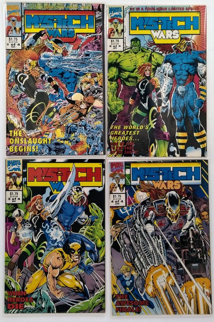 Mys-Tech Wars # 1 - 4 (complete set), Hobbies & Toys, Books & Magazines ...