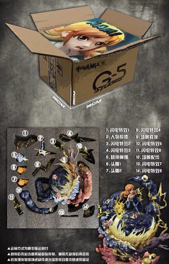 Nami and Zeus GK Figure G5 Studio One Piece, Hobbies & Toys, Toys ...